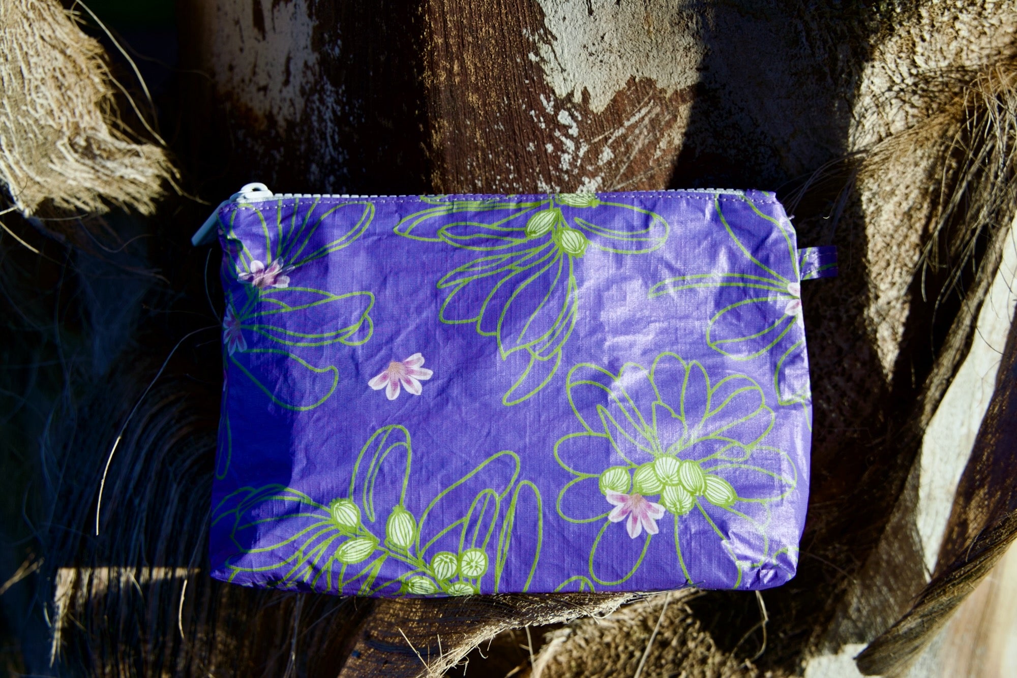 Naupaka Floral print Pouch | HNL Designs Tyvek Pouch | Citadine