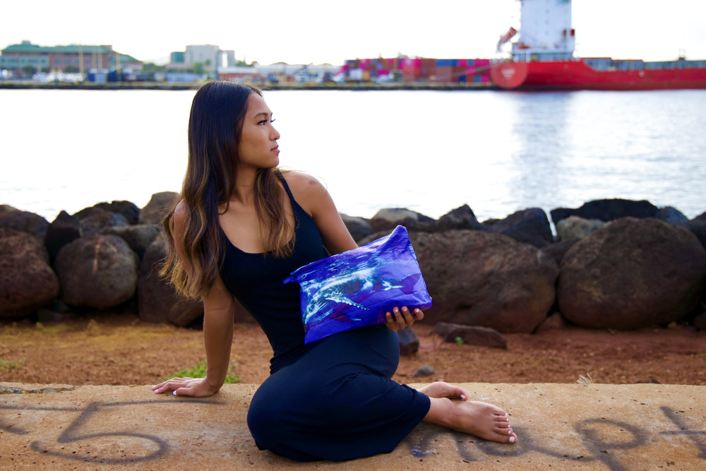 Zipper Clutch Bag | Whale Hello by Angelo Q. Tyvek Clutch | Citadine